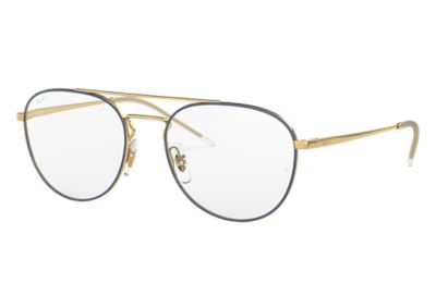 Lunettes de vue Ray-Ban RB6414 Bleu - Métal - 0RX6414297955 | Ray-Ban ...